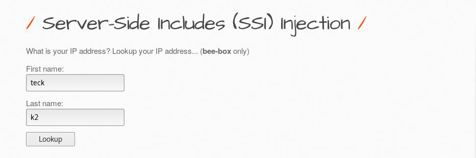 Server-Side Includes (SSI) Injection · Teck_k2
